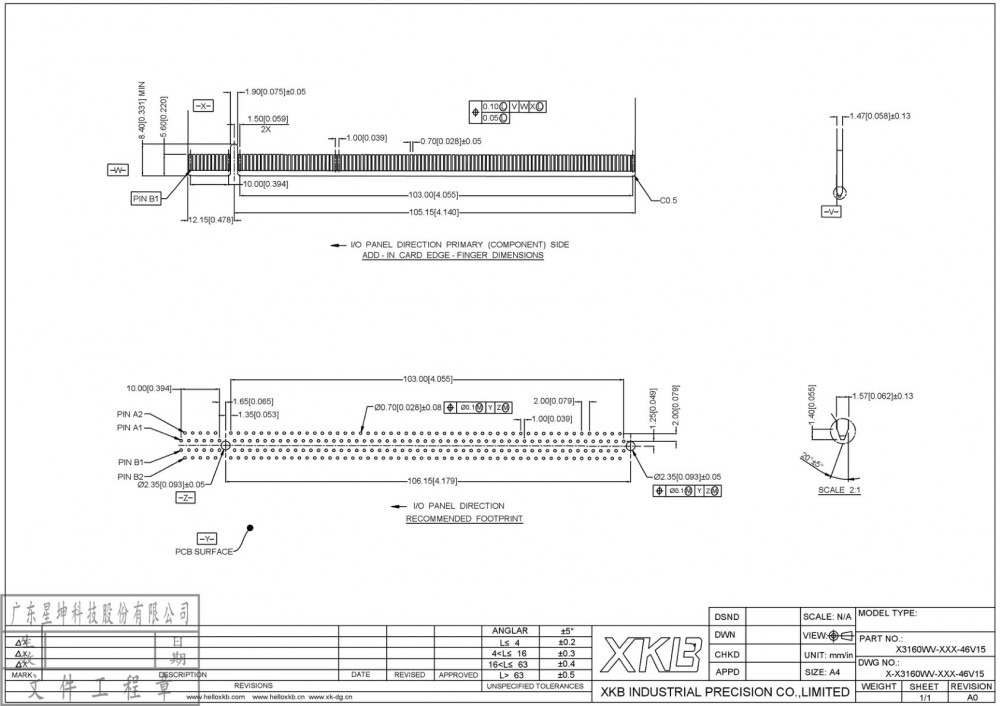 X3160WV-230B-46V15 technical drawing page 2