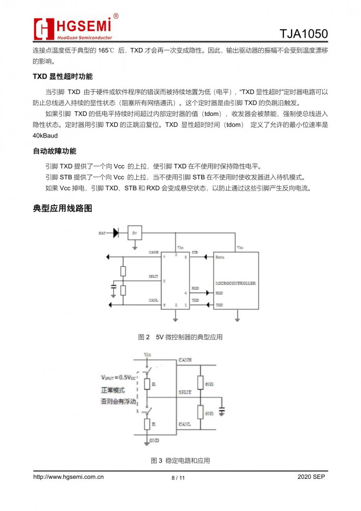 TJA1050M/TR datasheet page 8