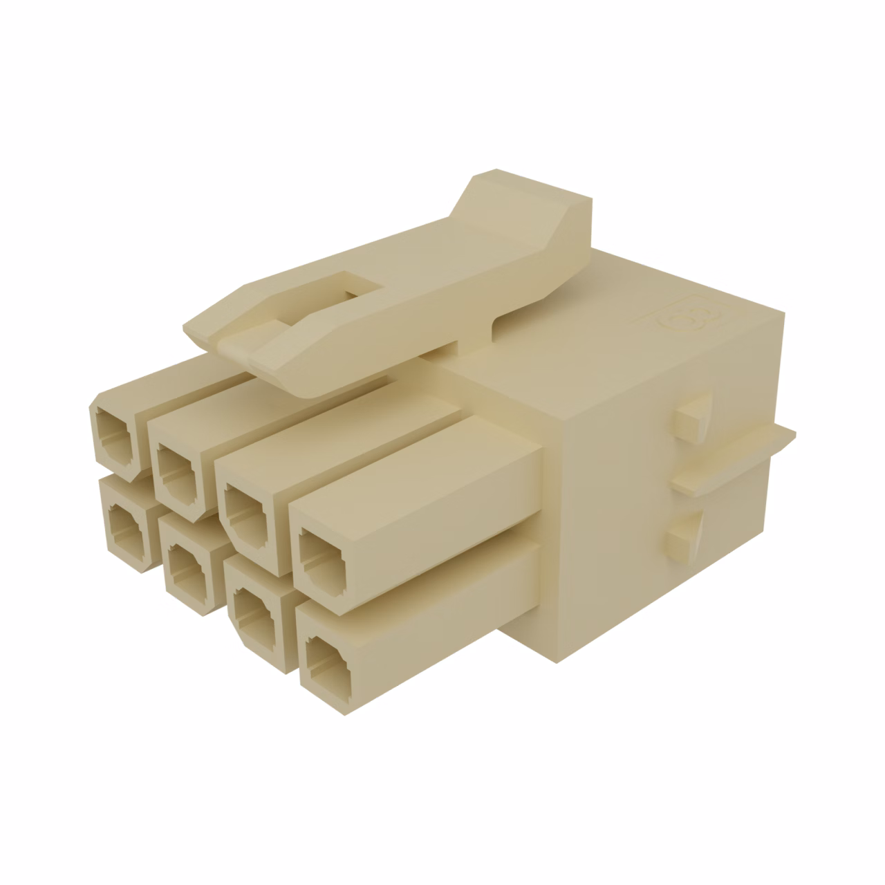 Micro-Fit+ Versa Color Receptacle Housing, Dual Row, 8 Circuits, UL 94V-0, Glow-Wire Capable, Natural for sale