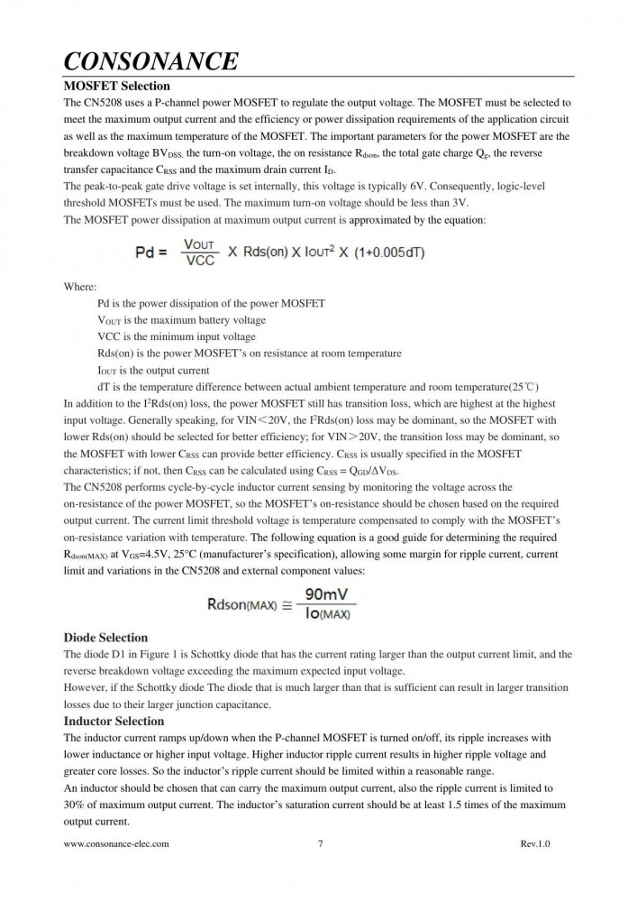 CN5208 datasheet page 7