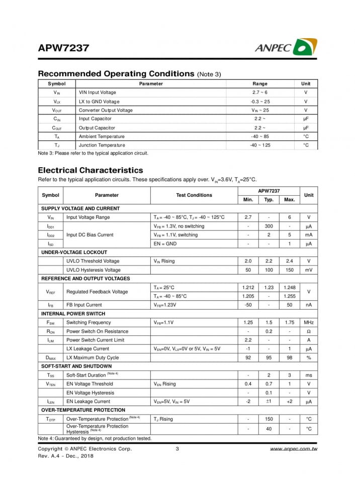 APW7237 technical document page 3