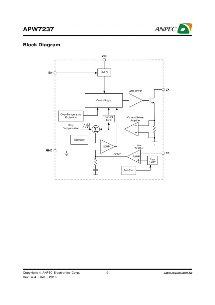 APW7237 technical document page 9