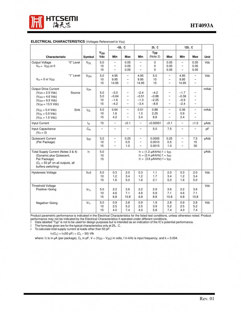 HT4093ARZ datasheet page 3