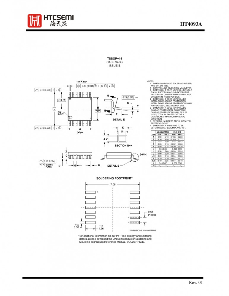 HT4093ARZ datasheet page 7
