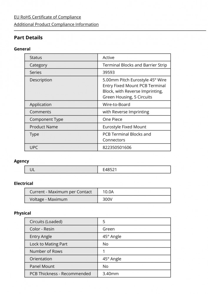 MOLEX 395938305 drawing image, page 2