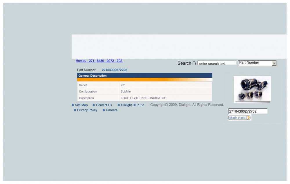 Dialight 271-8430-0272-702 technical document preview