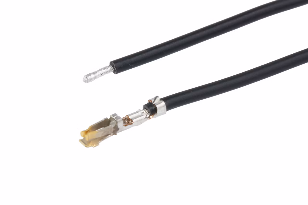 Pre-Crimped Lead Pico-Lock 3.0 Female-to-Pigtail, Gold (Au) Plating, 150.00mm Length, 20 AWG, Black for sale