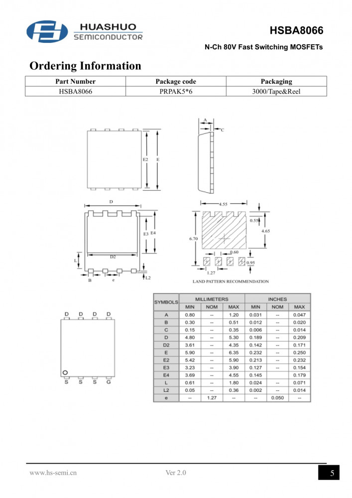 HSBA8066 datasheet page 5