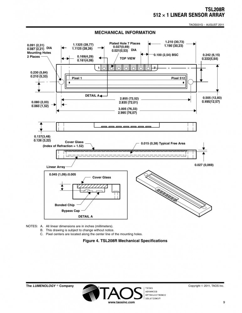 TSL208R datasheet page 9