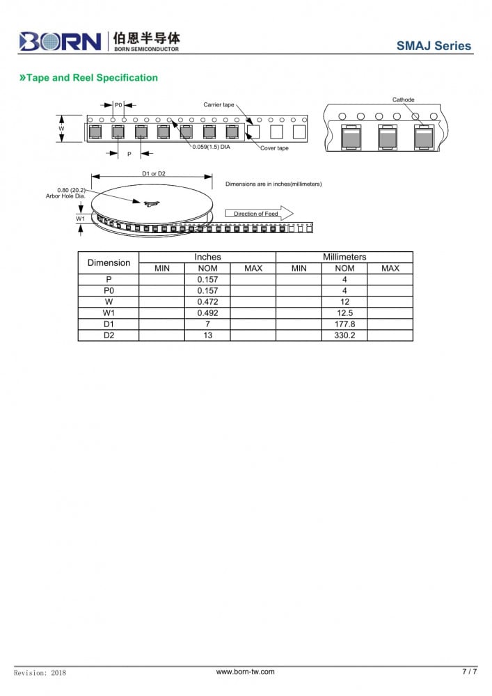 BORN SMAJ140A datasheet page 7