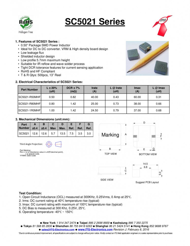 SC5021 technical document, page 1