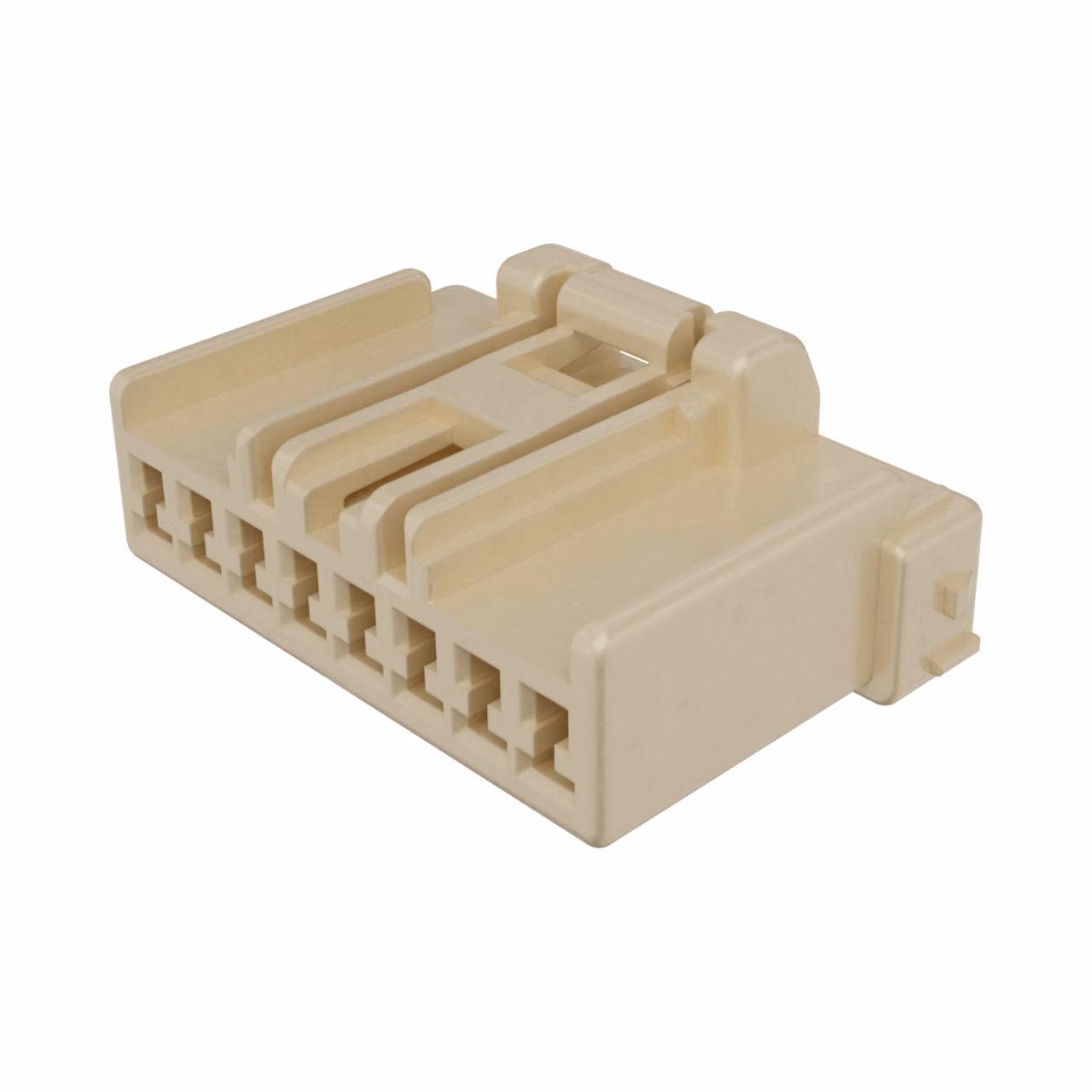 2.50mm Pitch CP-2.5 Mini Wire-to-Wire Receptacle Housing, Positive Lock, Single Row, 8 Circuits, Natural for sale