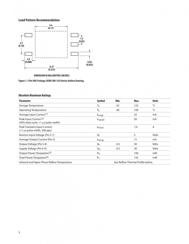 HCPL-M456 datasheet page 3