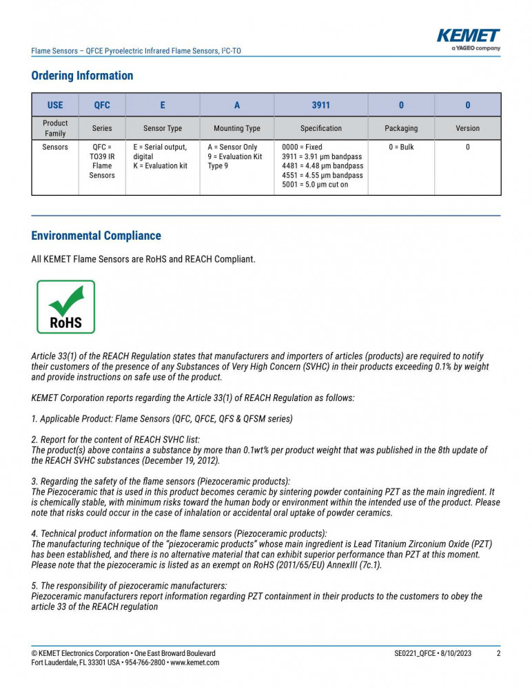 USEQFCEA500100 datasheet page 2