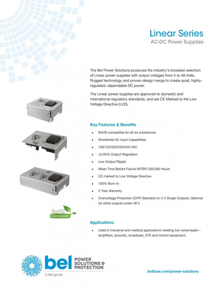 Bel Fuse HD5-12/OVP-AG datasheet page 1