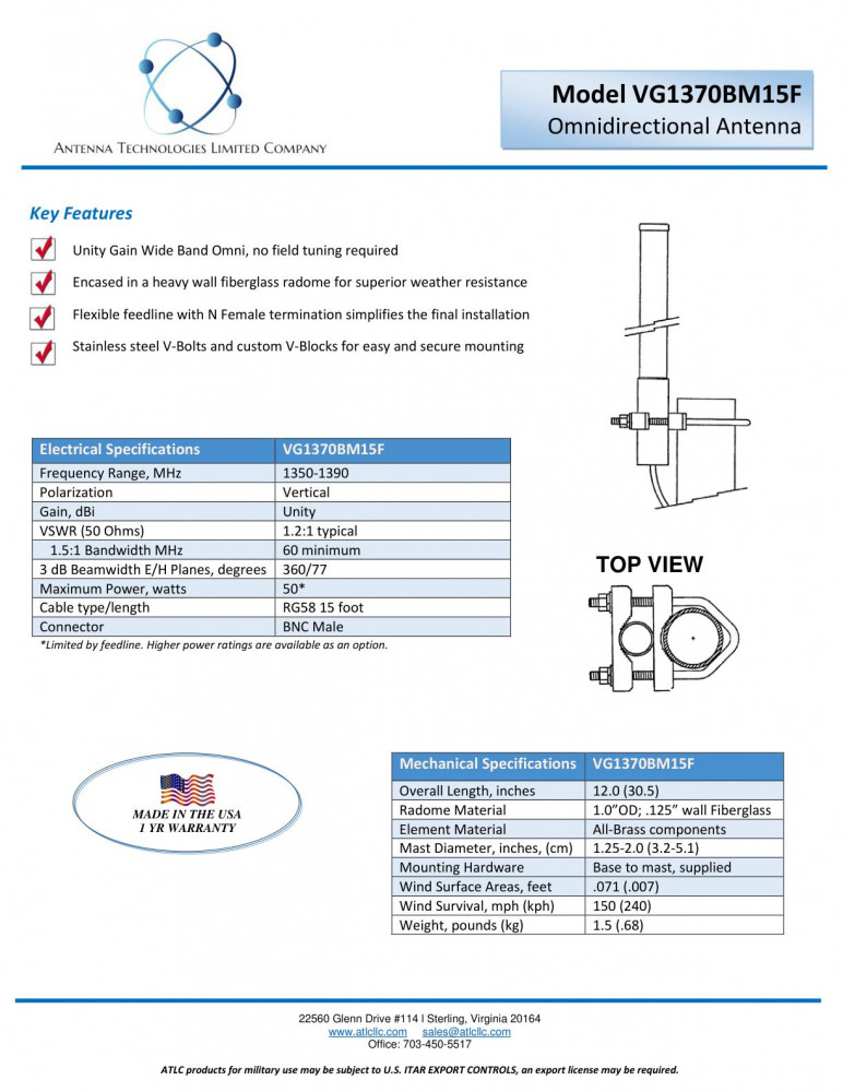 VG1370BM15F technical document page