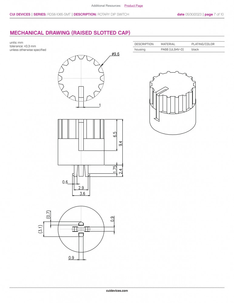 CUI RDS6 datasheet page 7