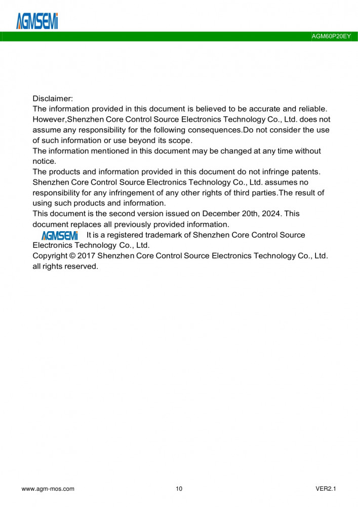 AGM60P20EY datasheet page 10