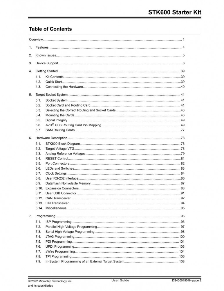 STK600 user guide page 2
