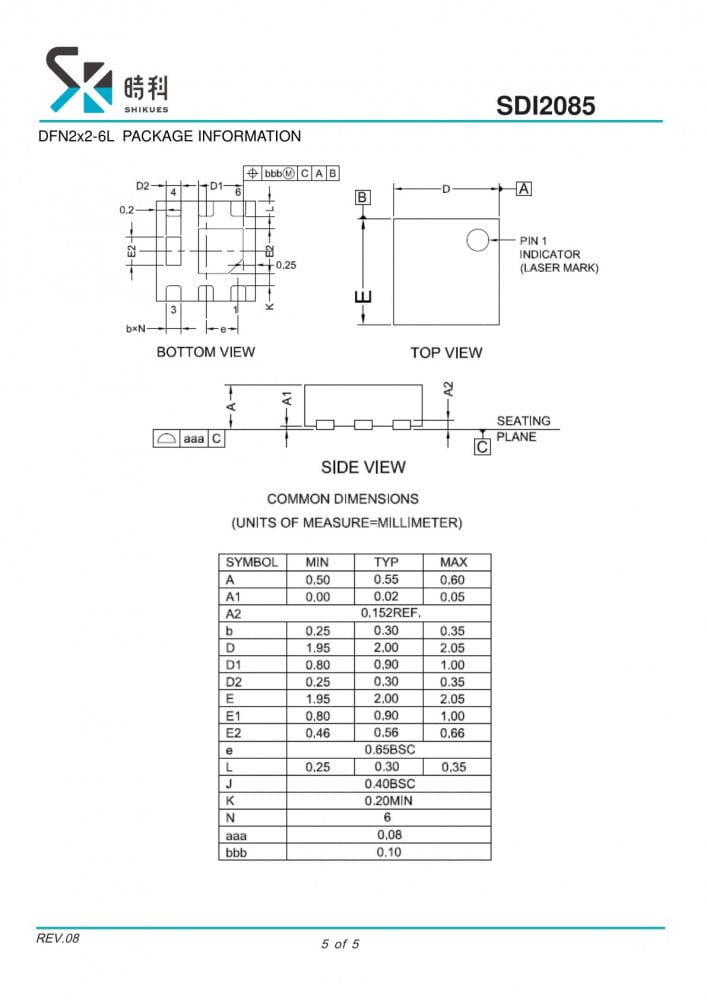 SDI2085 datasheet page 5