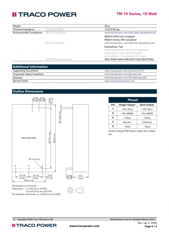 TRI 15 datasheet page 4