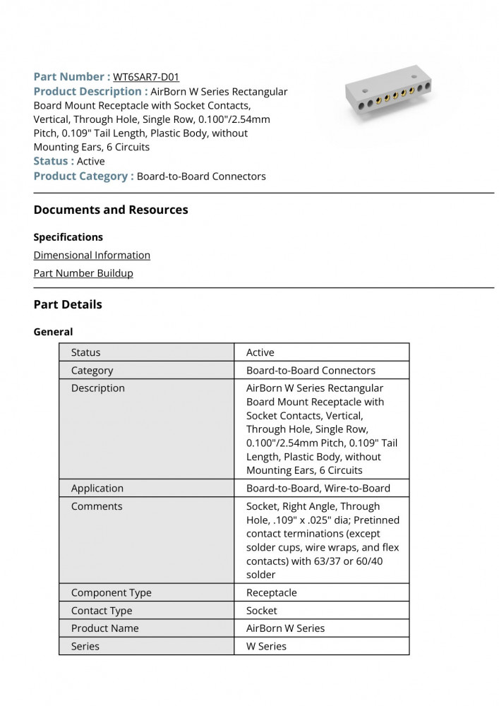 WT6SAR7-D01 technical document image, page 1