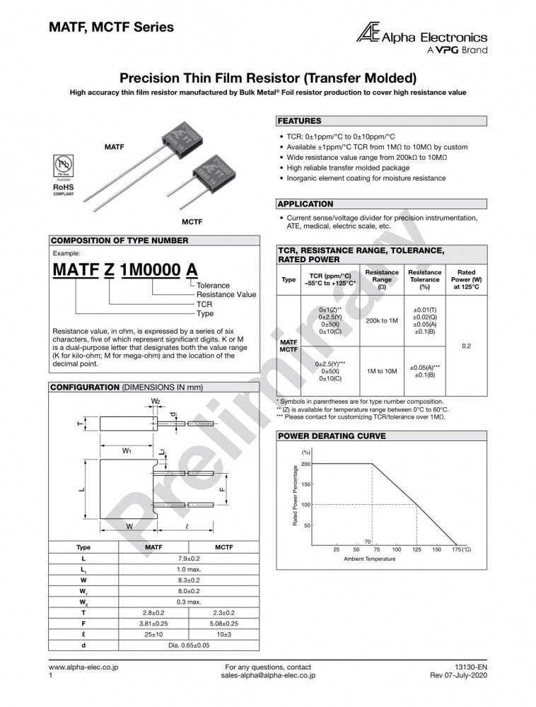 MATF and MCTF technical document, page 1