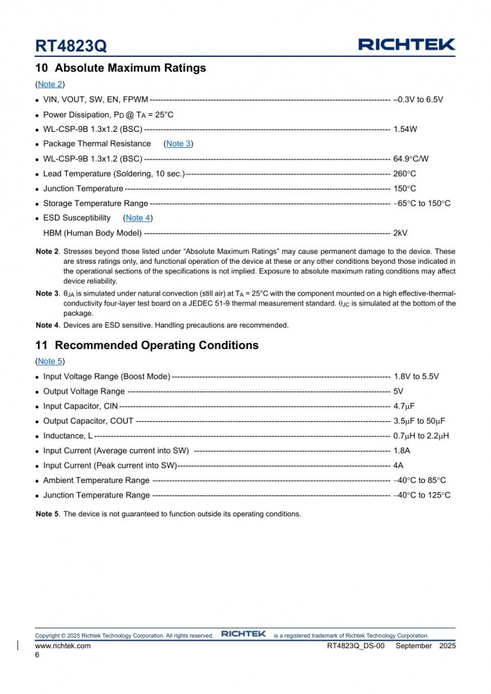 RT4823 datasheet page 6