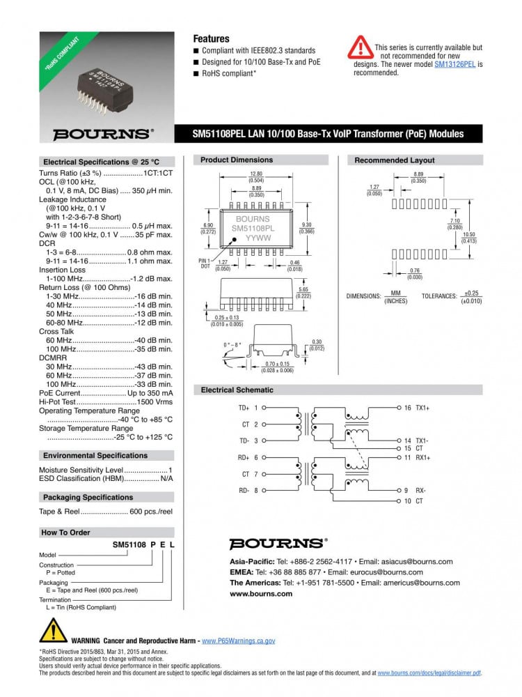 SM51108PEL datasheet page 1