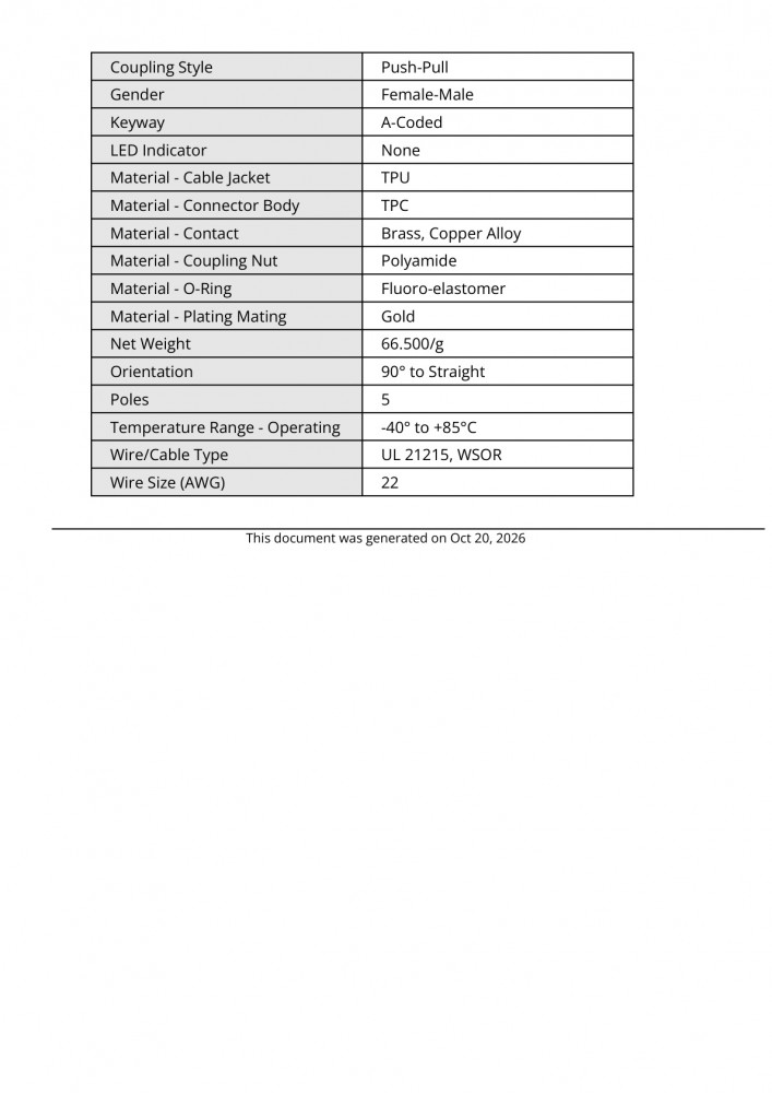 Product specification document page 3