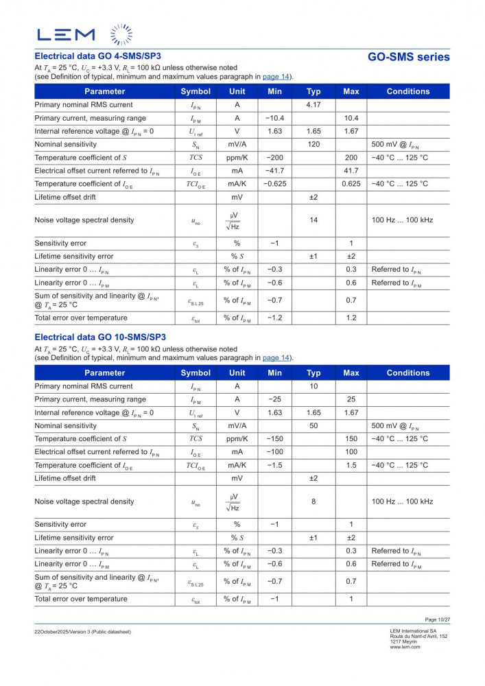 LEM GO-SMS document preview, page 10