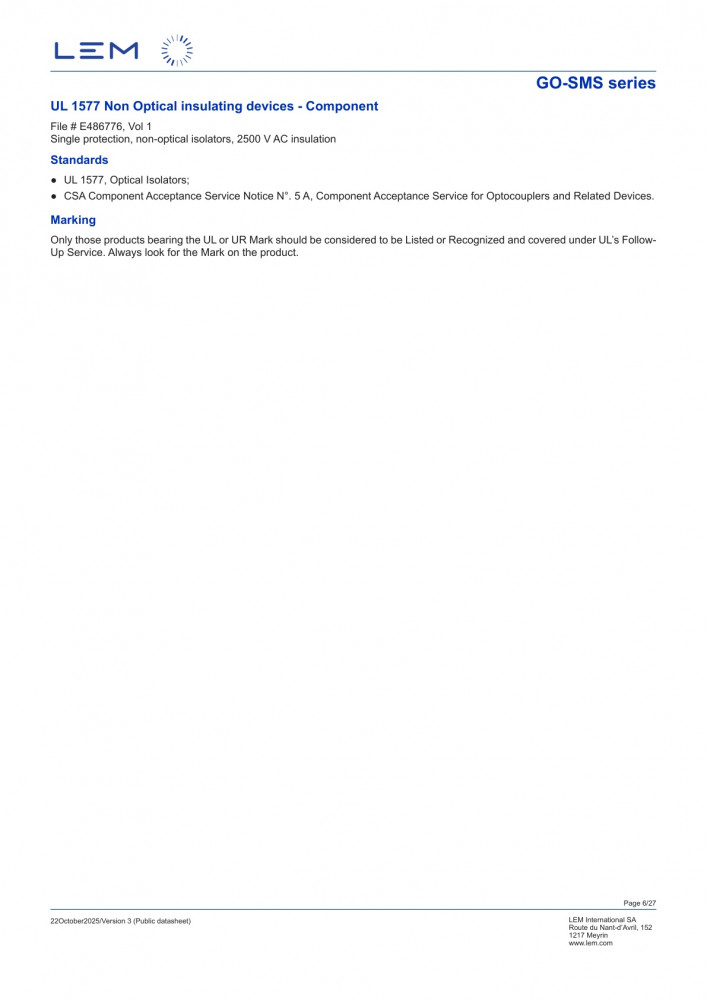 LEM GO-SMS document preview, page 6