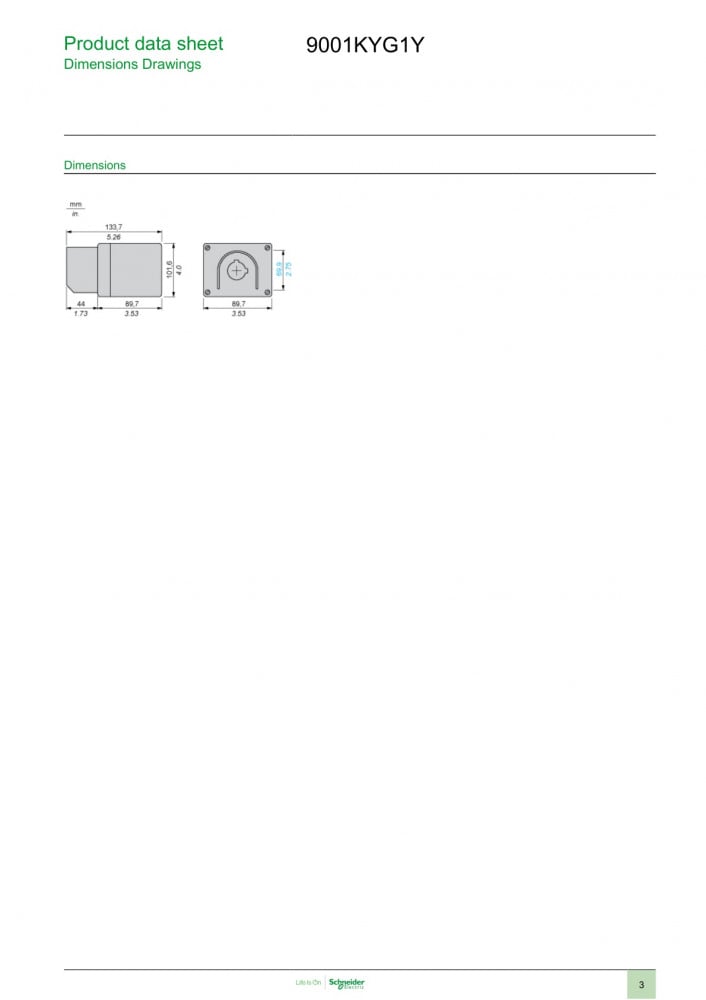 9001KYG1Y technical document page 3