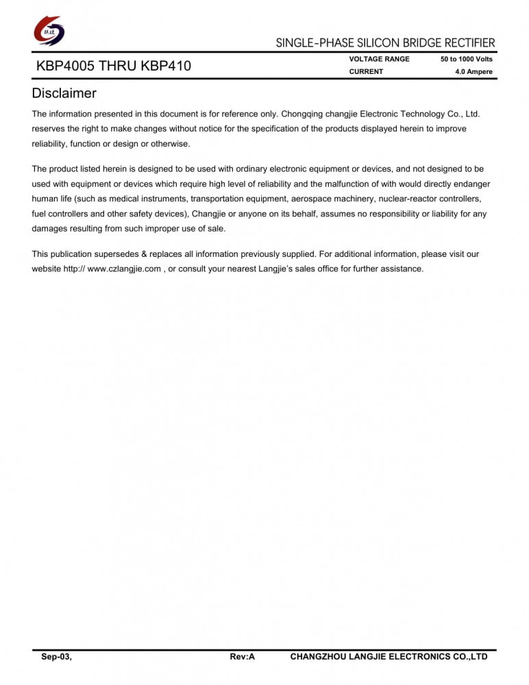 KBP410 datasheet page 4