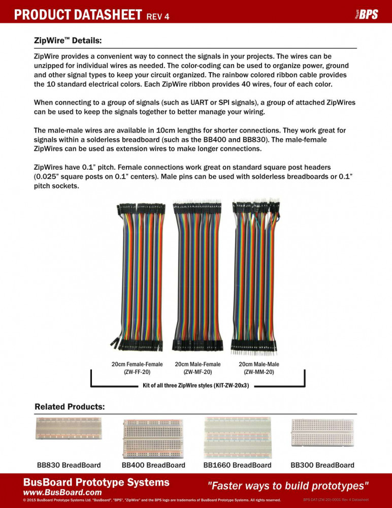 ZW-MF-20 product documentation, page 2