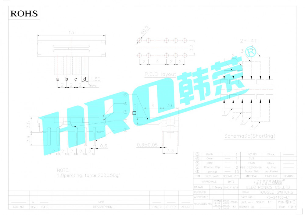 K3-2410D-L1 manufacturer drawing