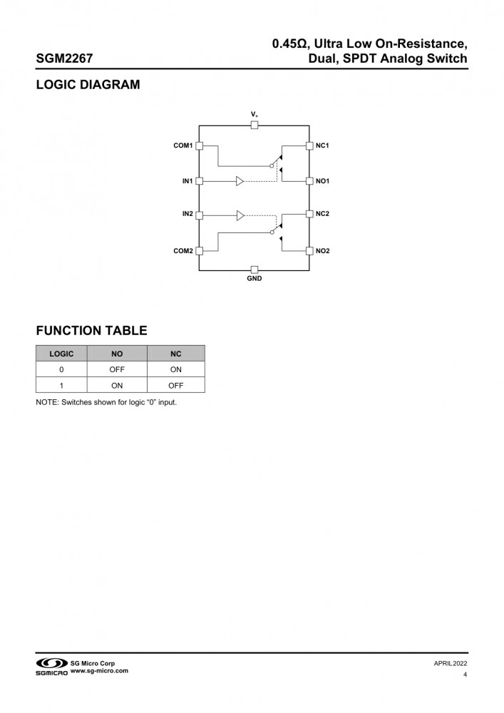 SGM2267 datasheet page 4