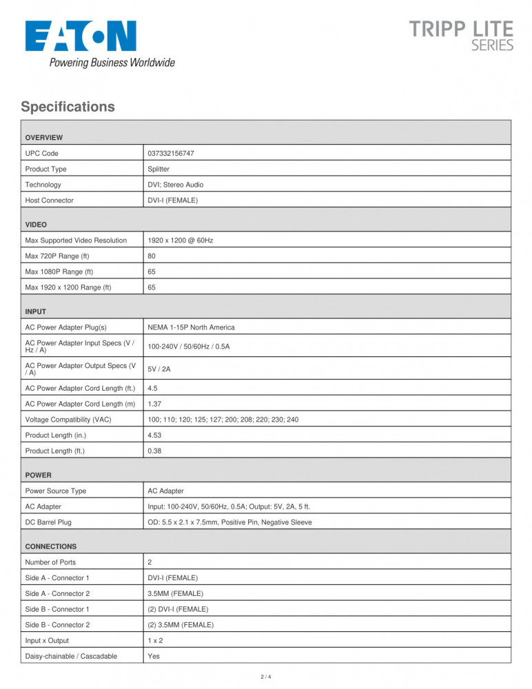 B116-002A product document image 2