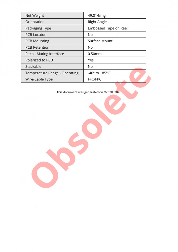 MOLEX 545500634 technical document page 3