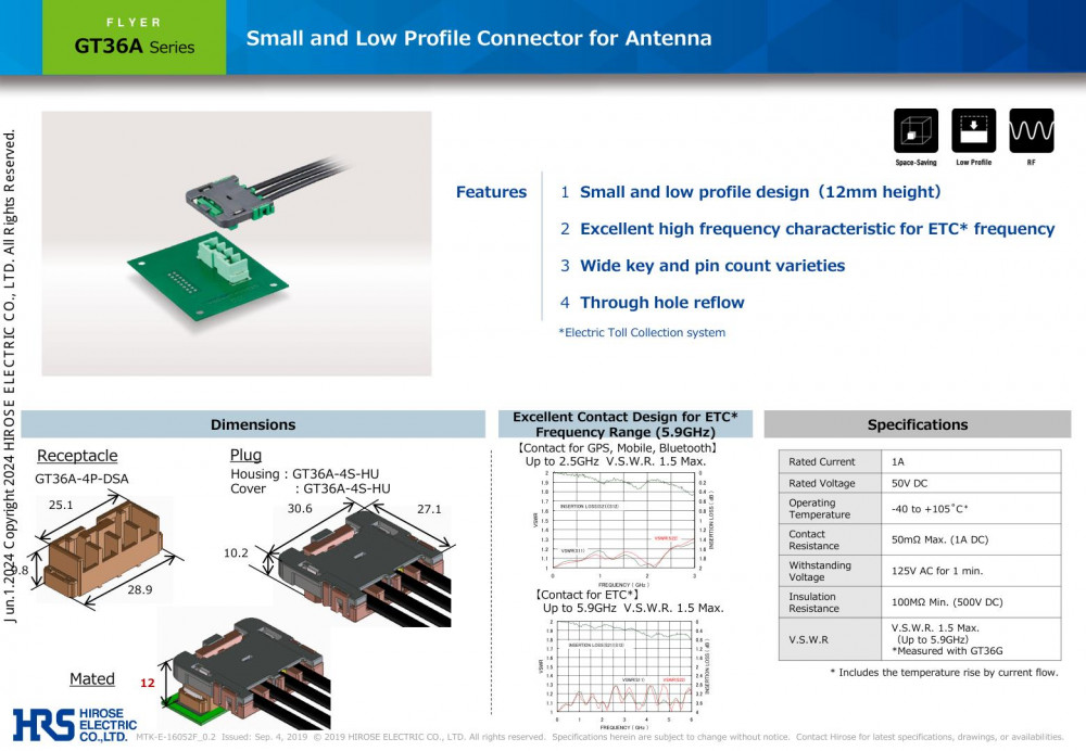 HRS GT36A-4S-HU(C) product document preview