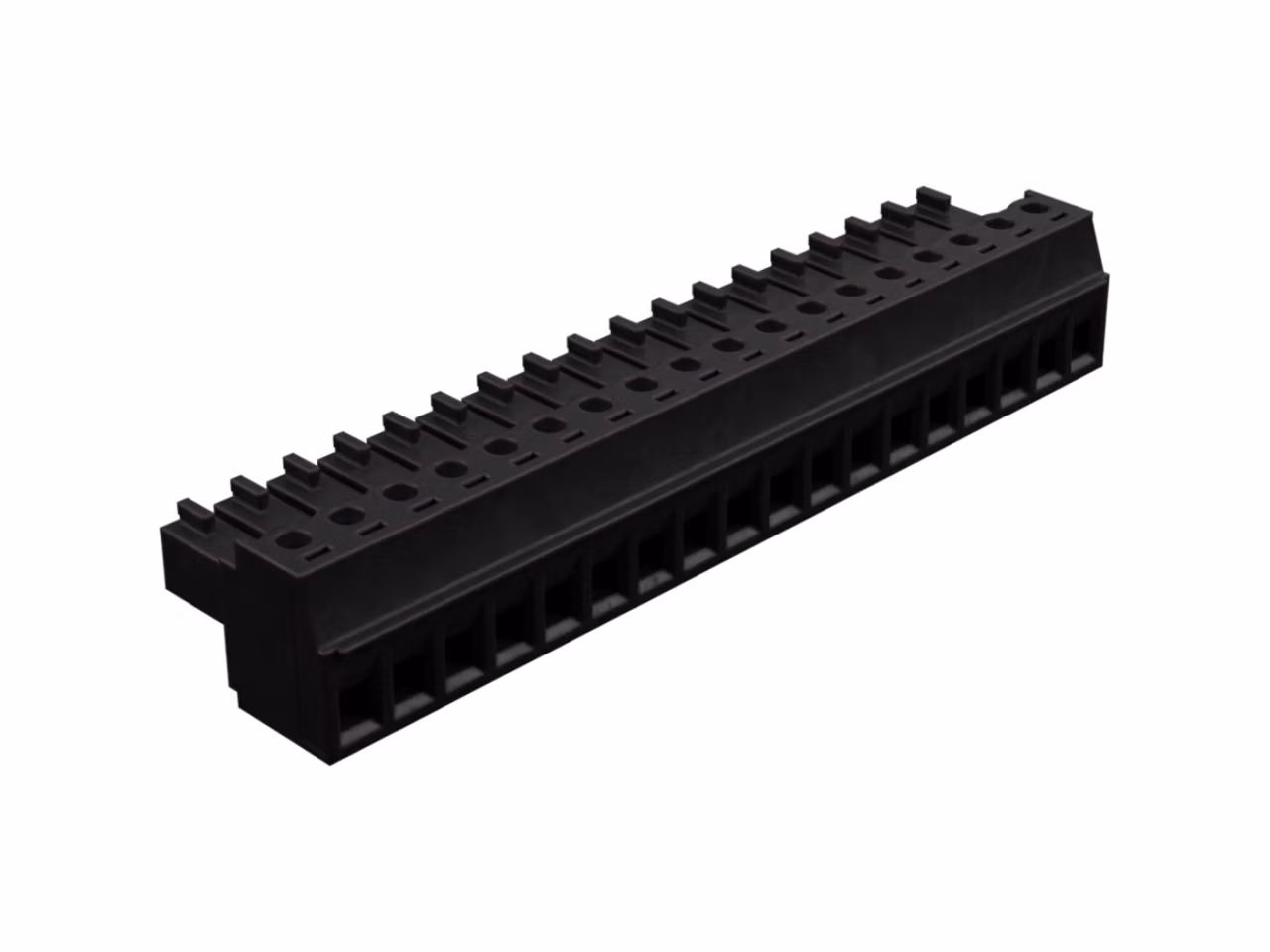 3.81mm Pitch Eurostyle Horizontal Plug, with Reverse Imprinting, Black, 18 Circuits for sale