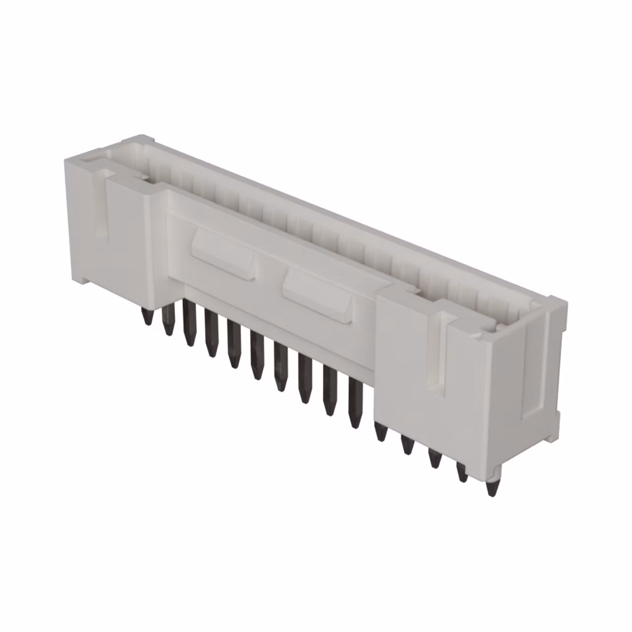 1.25mm Pitch, Micro-Lock Plus PCB Header, Single Row, Vertical, Through Hole, Tin-Bismuth Plating, Positive Lock, 15 Circuits, Low-Halogen, Natural (White) for sale