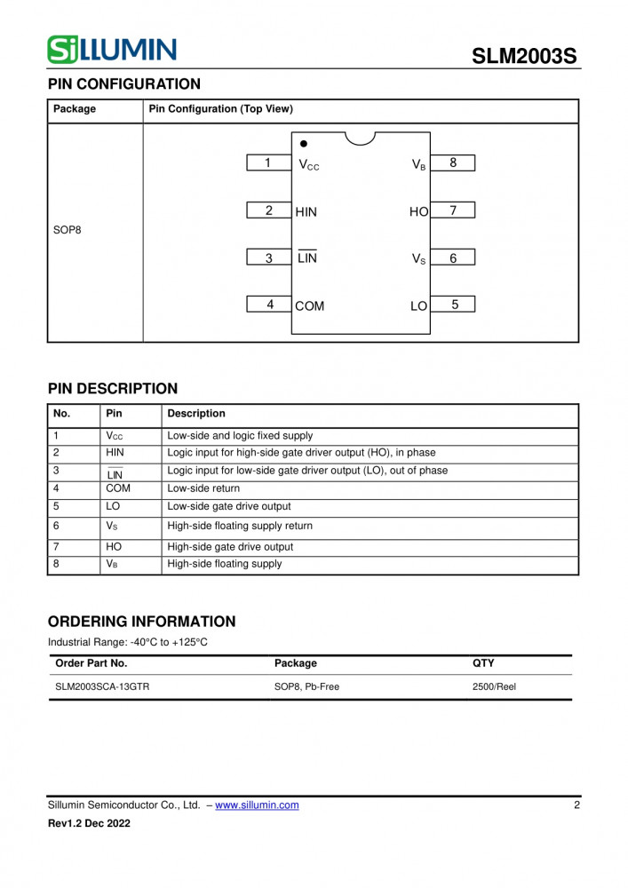 SLM2003S datasheet page 2