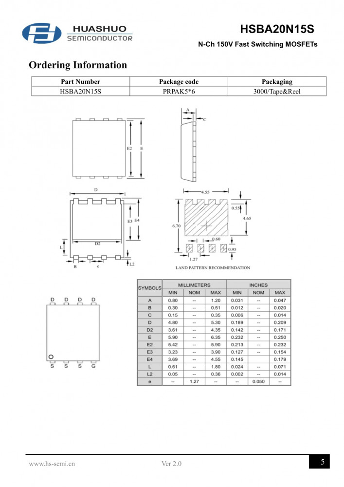 HSBA20N15S datasheet page 5
