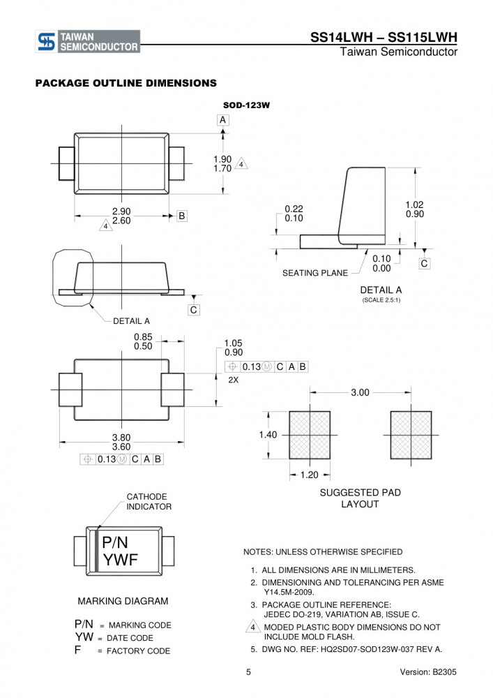 SS14LWH datasheet page 5