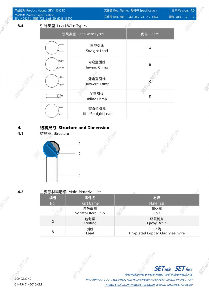 SFV14D621K datasheet page 8