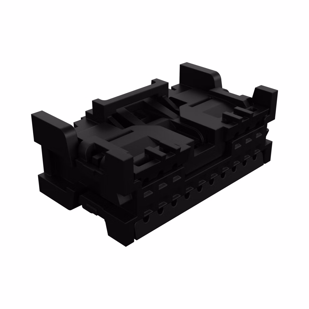 PROPOSED REPLACEMENT: MINI50 GEN II UNSEALED RECEPTACLES (206523 SERIES);  Mini50 Unsealed Receptacle, Dual Row, Bridged, 16 Circuits, EcoPaXX Resin, Polarization Option A, Black for sale