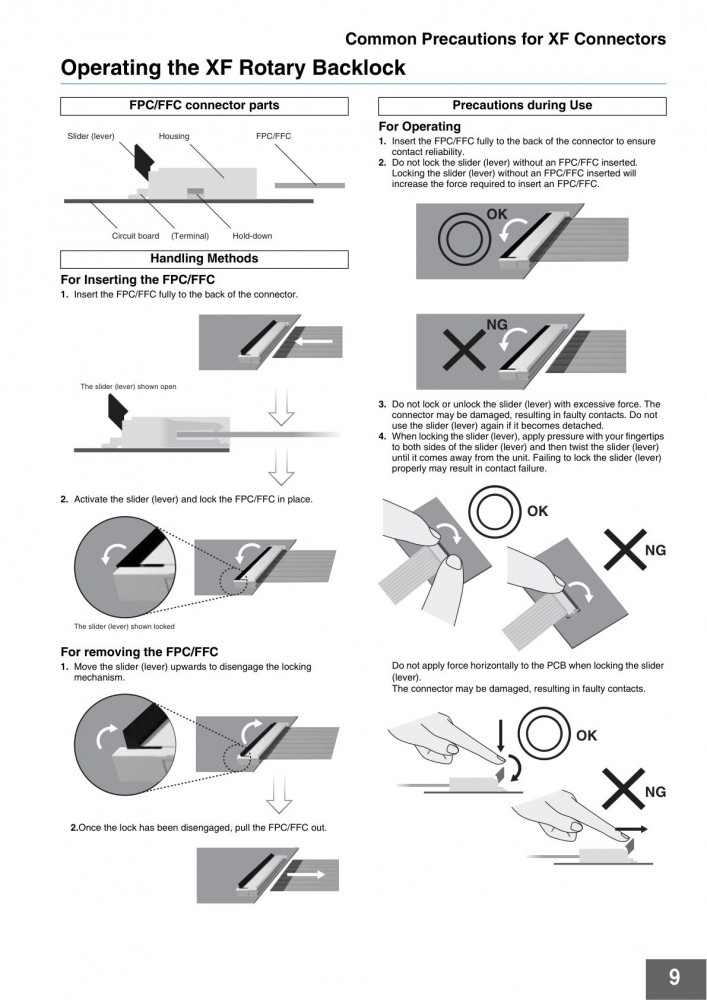 OMRON XF2M product document page 9