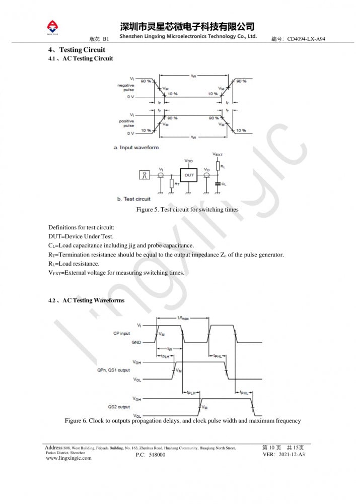 CD4094 datasheet page 10