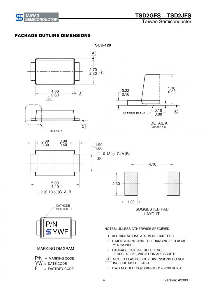 TSD2GFS datasheet page 4